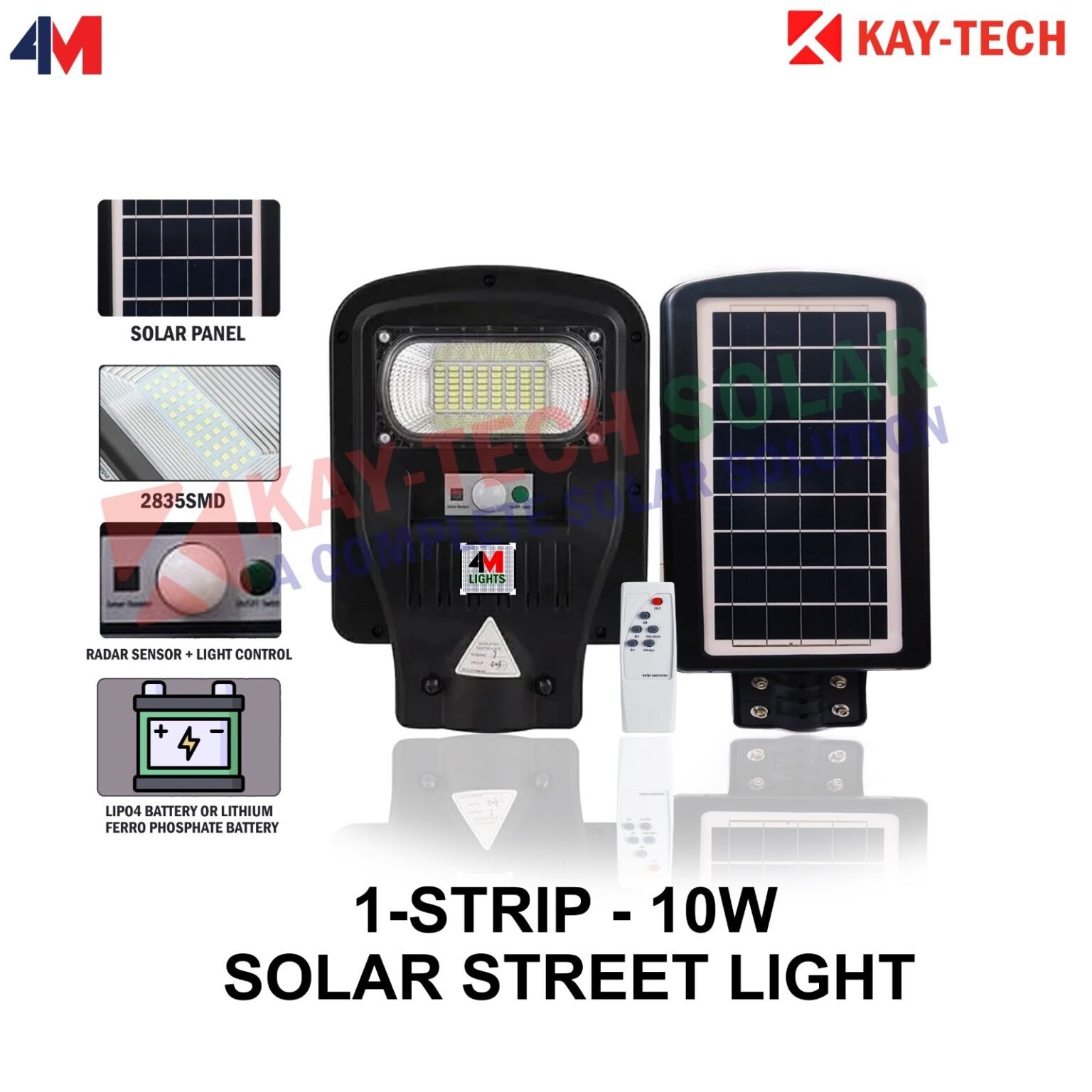 10W ALL IN ONE SOLAR STREET LIGHT ( 1 Window) | Kay Tech Solar