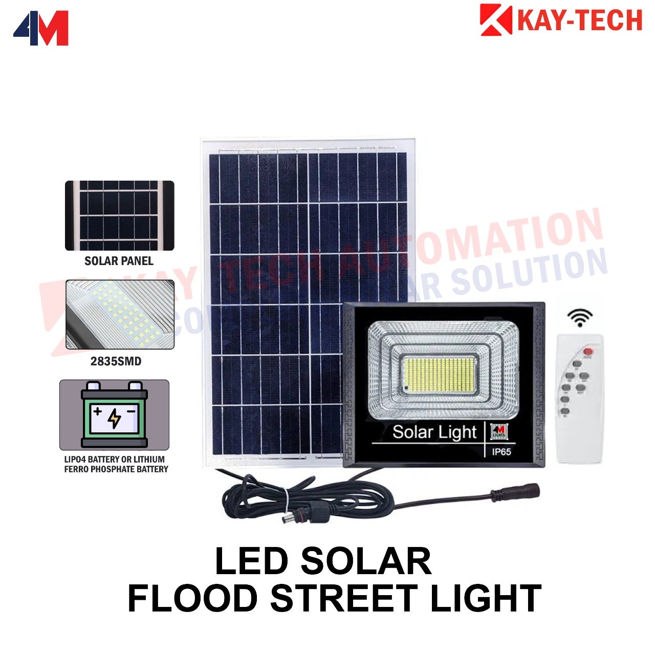 SOLAR FLOOD LIGHT 50W | Kay Tech Solar